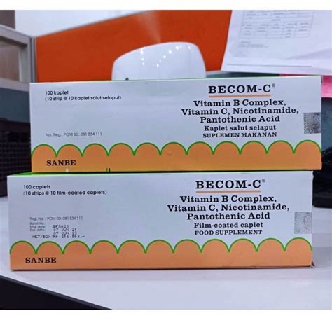 Becom C Tablet Shopee Indonesia