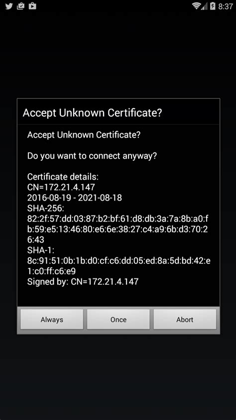 Openfire In Memorizing Trust Manager In Xmpp Connection Using Smack