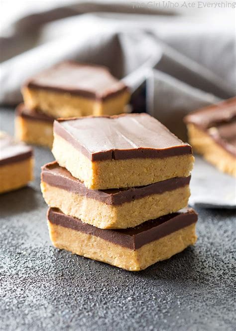 Homemade Reeses Bars The Girl Who Ate Everything