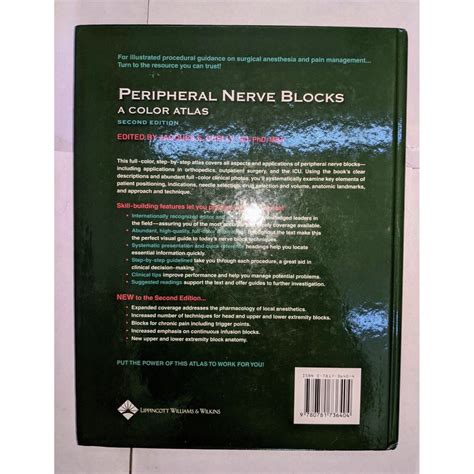 Peripheral Nerve Blocks A Color Atlas By Jacques E Chelly Book