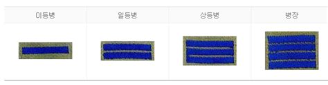 대한민국 군대계급표 병사 부사관 장교 장군 모든 것 네이버 블로그