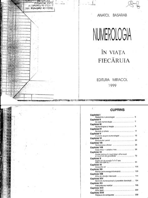 Anatol Basarab Numerologia In Viata Fiecaruia Part 1pdf Pdf