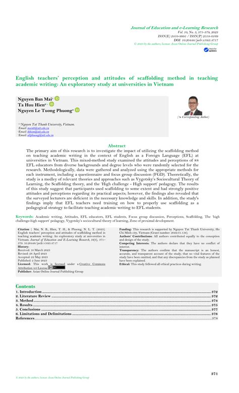 pdf english teachers perception and attitudes of scaffolding method