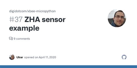Zha Sensor Example Issue Digidotcom Xbee Micropython Github