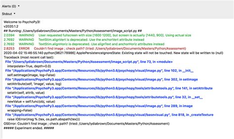 Error Message Cannot Find Image Coding Psychopy