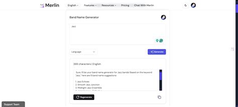 Band Name Generator By Merlin Ai Create Catchy Band Names