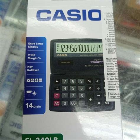 Jual Kalkulator Lipat Dual Leaf Casio Sx 220 Original Bergaransi 12 Digit Sx 320p Casio Sl