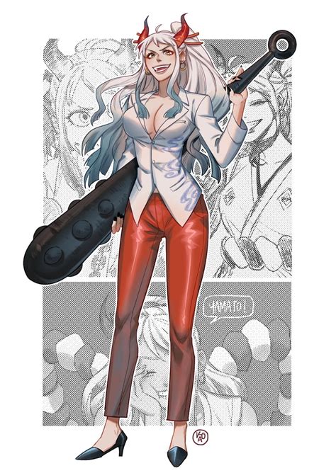 Yamato One Piece Drawn By Kaohom Danbooru