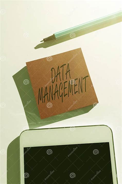 Sign Displaying Data Managementthe Practice Of Organizing And