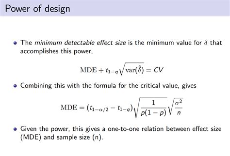 Hypothesis Testing Formula