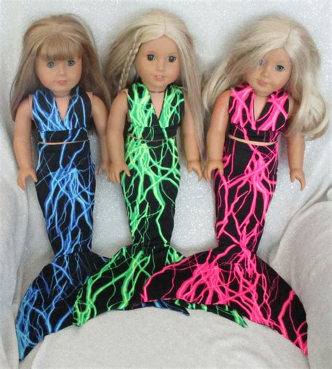 Mermaid Tail Sets For The American Girl Or Any Other 18 Doll Etsy