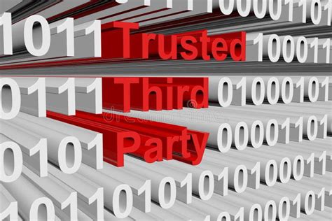 Trusted Third Party Stock Illustration Illustration Of Party 98589306