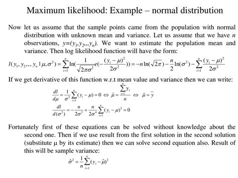 PPT Maximum Likelihood ML PowerPoint Presentation Free Download ID