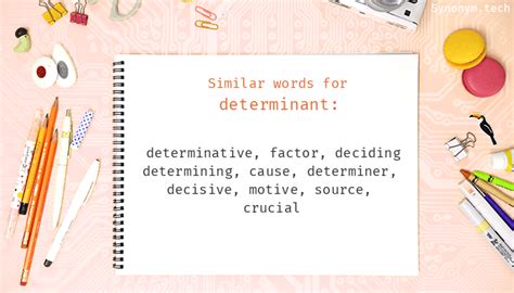 Determinant Synonyms That Belongs To Adjectives