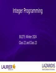 Understanding Integer Programming Types Methods And Solutions