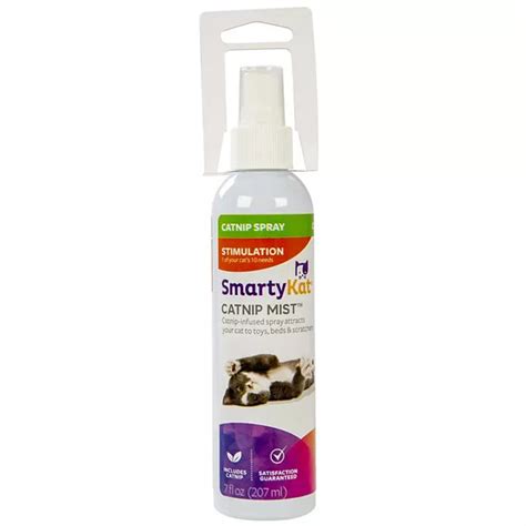smartykat catnip mist pure and potent spray bottle