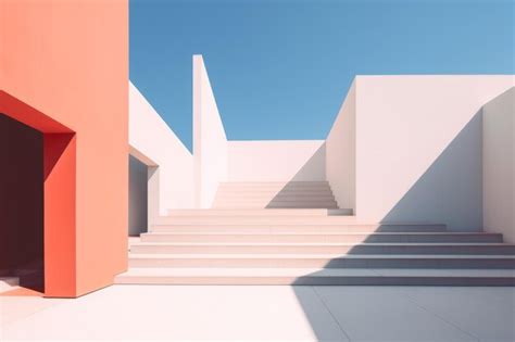 Premium Ai Image Otherworldly Minimalist Architecture Design Photo