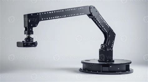 The Arm Moves In A Calculated Arc Demonstrating Precise Repeatable Movements As It Adjusts The