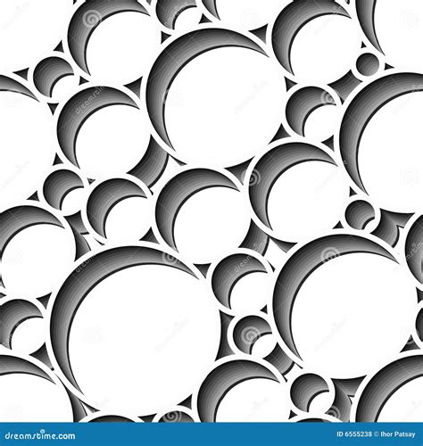 Seamless Circle Pattern Stock Vector Illustration Of Design