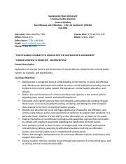 Updated CRJ 114 05 Fall 2018 Syllabus Docx Sacramento State University Criminal Justice