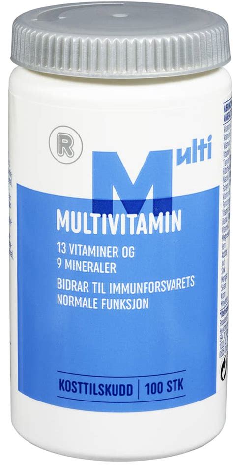 Multivitamin Med 13 Vitaminer Og Mineraler 100 Stk Oda