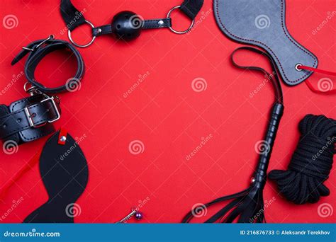 Bdsm Toys For Sex And Punishment In Form A Frame Stock Image Image Of