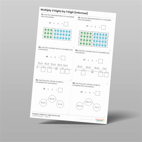 Multiply 2 Digits By 1 Digit Informal Varied Fluency Resource