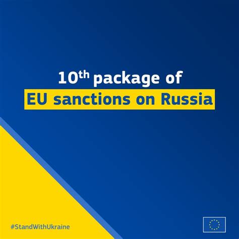 Eu Agrees 10th Package Of Sanctions Against Russia European
