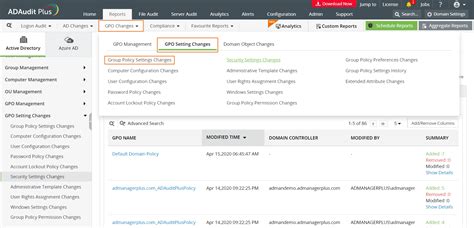 Güvenlik için Powershell betiği ManageEngine ADAudit Plus