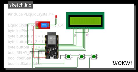 Door Wokwi Esp32 Stm32 Arduino Simulator
