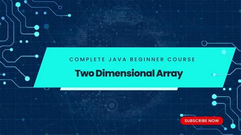 Java Two Dimensional Array Youtube