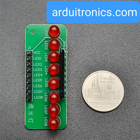 บอร์ดทดลอง Led 8 ดวง สำหรับ Arduino Arduino Raspberry Pi Nodemcu
