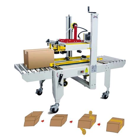 Fully Automatic Case Sealing Machine For Carton Box Packaging Lines