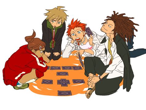 Safebooru Asahina Aoi Blue Eyes Brown Hair Card Dangan Ronpa Green Eyes Hagakure Yasuhiro