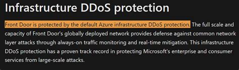 How To Prevent Ddos Attack On Azure App Service Using Azure Front Door Microsoft Qanda