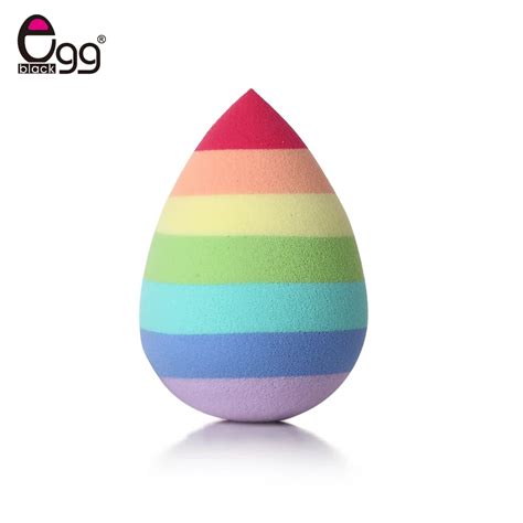 2pcslot Rainbow Makeup Sponge Foundation Sponge Cosmetic Puff Waterdrop Puff Flawless Powder