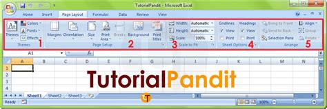 ms excel page layout tab in hindi ms excel page layout tab tutorialpandit