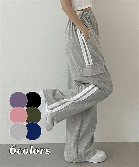 💖말라보여💖 이진 가을 간절기 봄 와이드 일자핏 스트링 밴딩 카고 롱 트레이닝 팬츠 데일리 스트릿 Y2k 힙 츄리닝 대학생 개강룩 산책룩 면 바지 에이블리