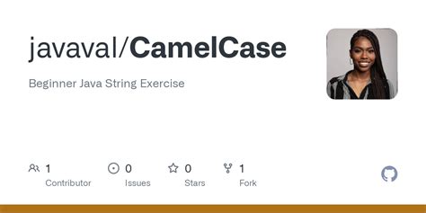GitHub Javaval CamelCase Beginner Java String Exercise