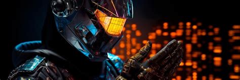 Premium Photo Programmer In A Spaceage Suit Symbolizing The Future Of