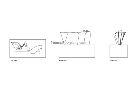 Tissue Box Free Cad Drawings