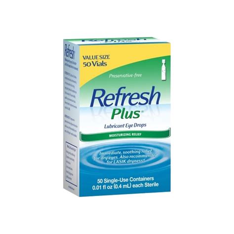 REFRESH PLUS Lubricant Eye Drops Single Use Containers Each Valpacks