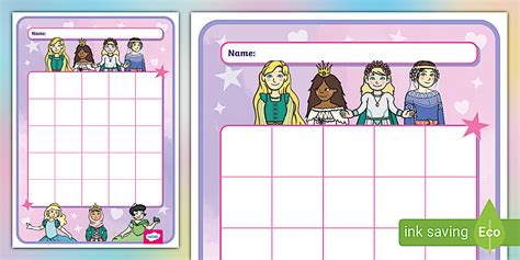 Princess Sticker Reward Chart öğretmen Yaptı Twinkl