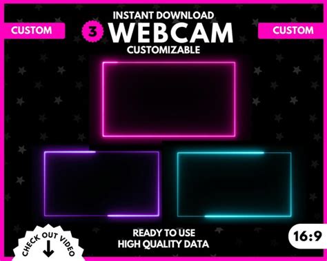 Twitch Cam Border Retro Tv Animated Webcam Overlay Webcam