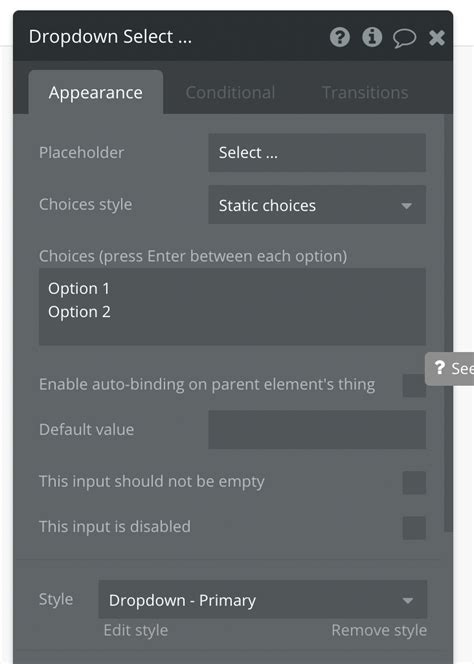 Dropdown Remove Empty Optionslot Need Help Bubble Forum