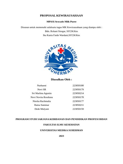 Proposal Kewirausahaan Lengkap 3 Pdf