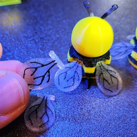 3d Printable Fuzzy Bee By Mcgybeer