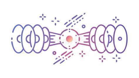 Abstract Energy Transfer Icon Power Flow Futuristic Technology Vector Design Generative Ai