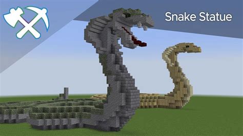 How To Build A Snake Statue Minecraft Tutorial Minecraft Statues