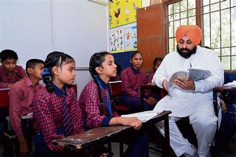 Punjab School Education Minister Harjot Singh Bains Visits Govt School